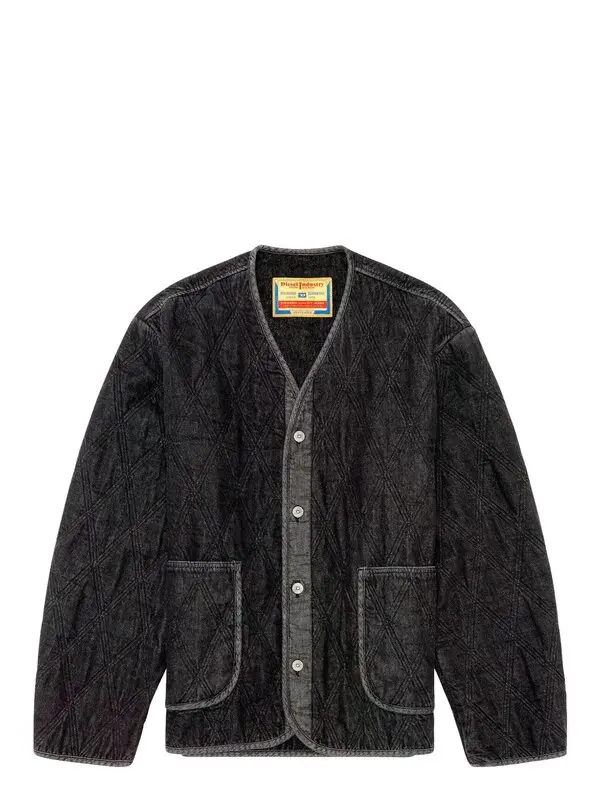 DIESEL® D-boy Tailored Denim Jacket - Black