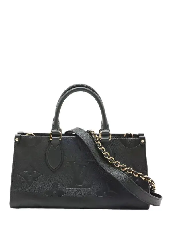 LOUIS VUITTON 2021-2026 Monogram Giant Empreinte Onthego East West Satchel - Black