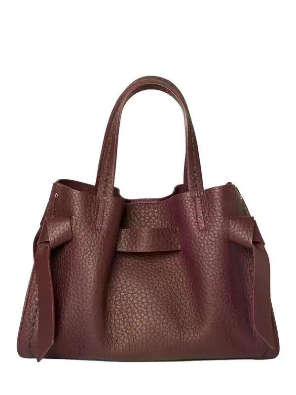 VISONA` Vittoria Knot-detail Tote Bag - Red