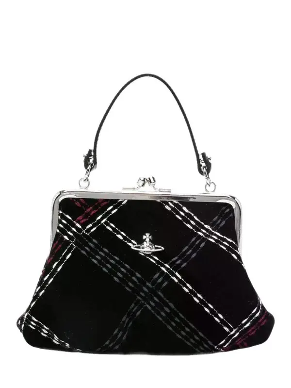 VIVIENNE WESTWOOD Granny Check Mini Bag - Black