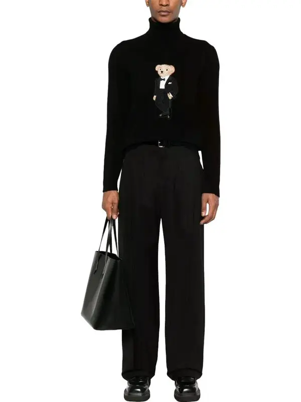 Ralph Lauren Polo Bear Cashmere Sweater - Black