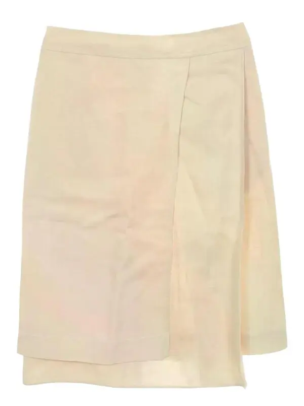 JIL SANDER Ivory Linen Wrap Skirt - Neutrals