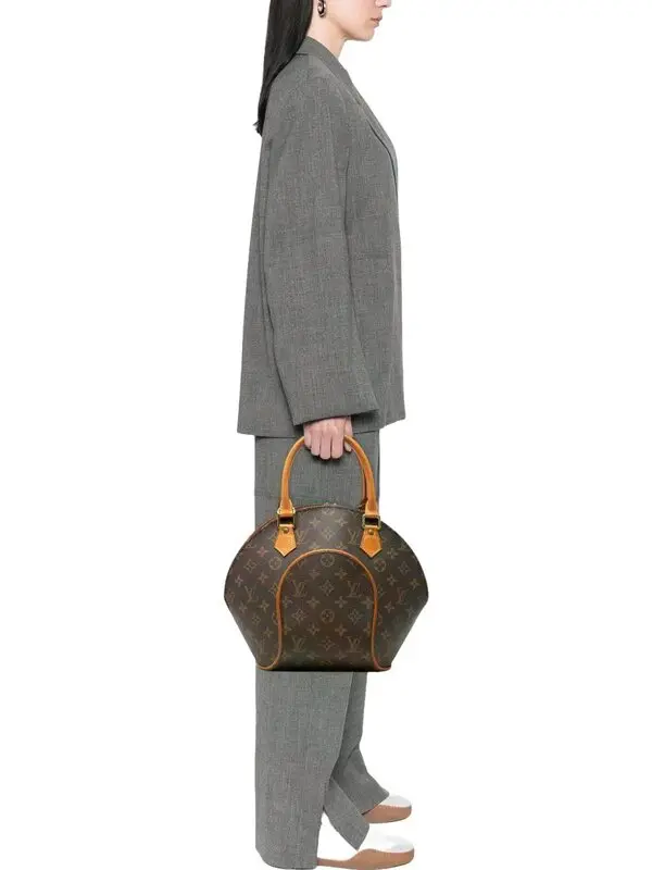 LOUIS VUITTON 1997 Monogram Ellipse Pm Handbag - Brown