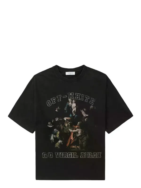 Off-White Mary Skate Cotton T-shirt - Black
