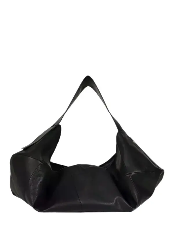 TAAKK Panelled Leather Shoulder Bag - Black