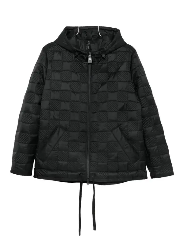 BETTY BARCLAY Quilted Hooded Jacket - Black