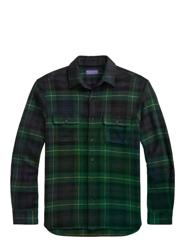 Ralph Lauren Purple Label Plaid Shirt - Blue