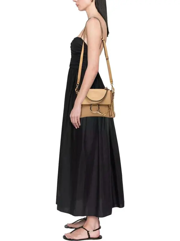 Chloé 2010-2026 Small Leather Faye Day Satchel - Brown