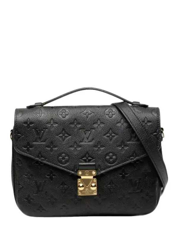 LOUIS VUITTON 2020 Monogram Empreinte Pochette Metis Satchel - Black
