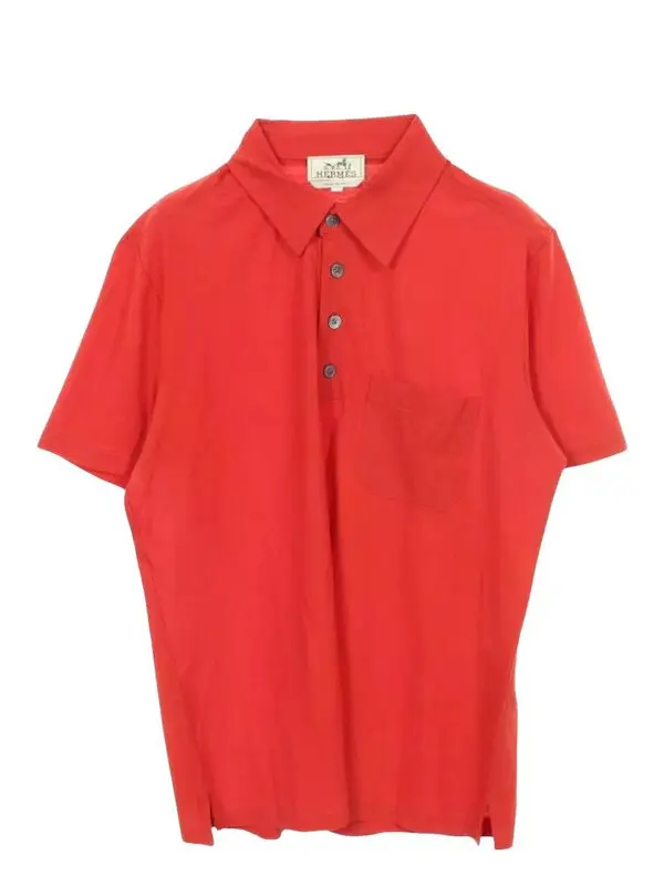 Hermès 2010s Chest Pocket Polo Shirt - Red
