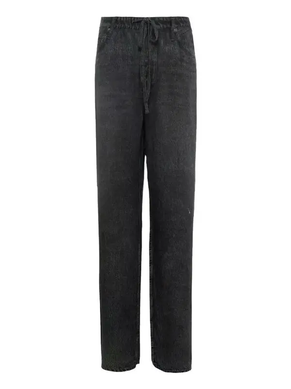 Rag & Bone Miramar Slink Drawstring Jeans - Black