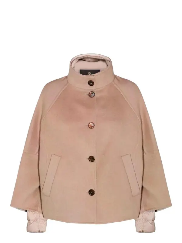 MOORER Layered Funnel-neck Jacket - Neutrals