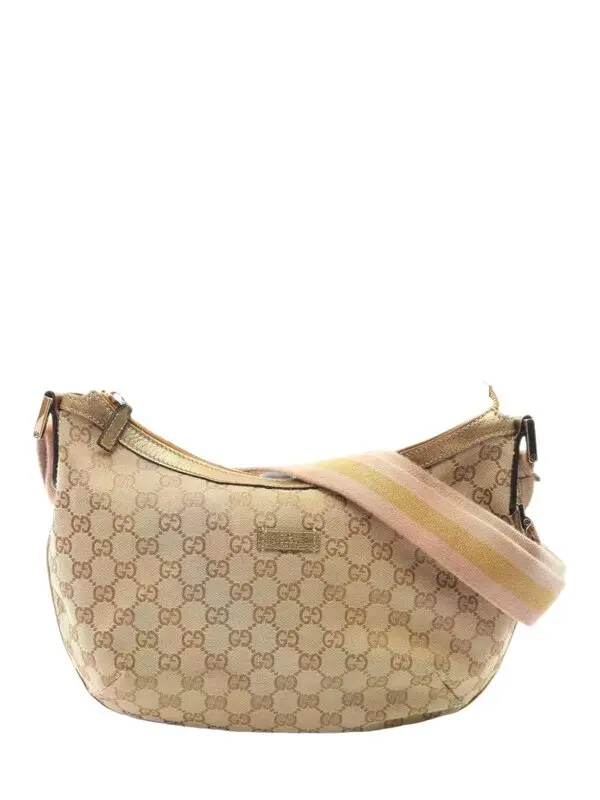 Gucci 2000s Gg Canvas Shoulder Bag - Neutrals