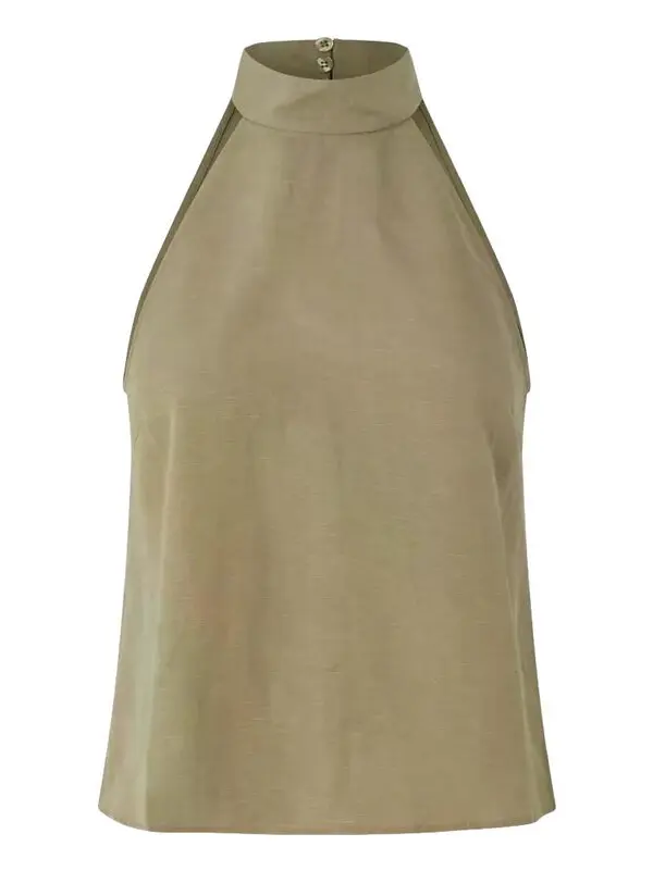 SAMSOE SAMSOE Samsøe Samsøe Halterneck Sleeveless Blouse - Brown