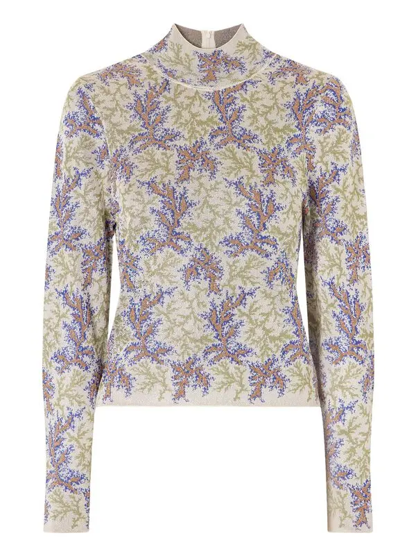Rabanne Intarsia-knit Turtleneck Sweater - Multi