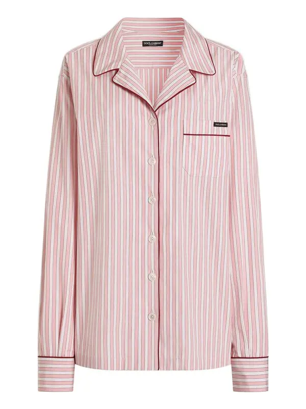 Dolce & Gabbana Striped Poplin Shirt - Multicolor
