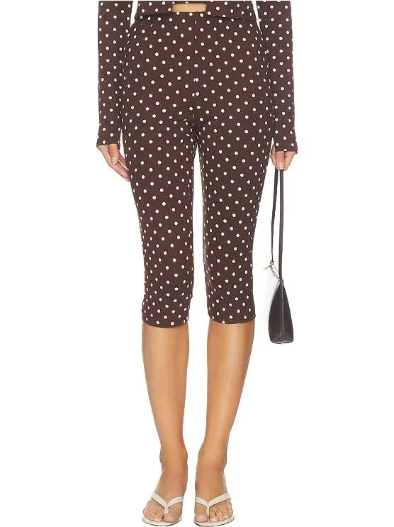 MORE TO COME Iris Capri - Brown