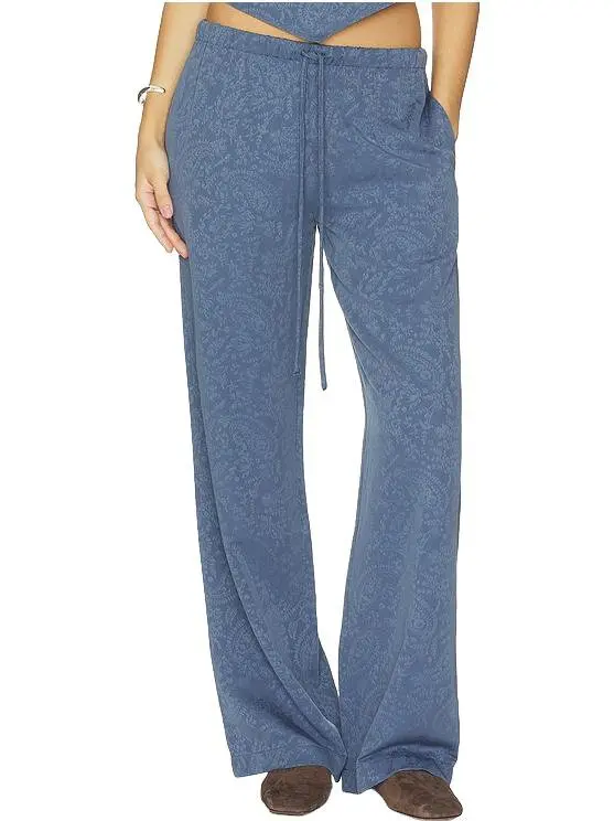 SRG Yasmin Jacquard Pants - Blue