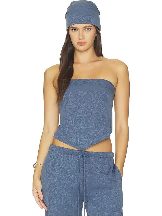 SRG Cici Jacquard Top - Blue