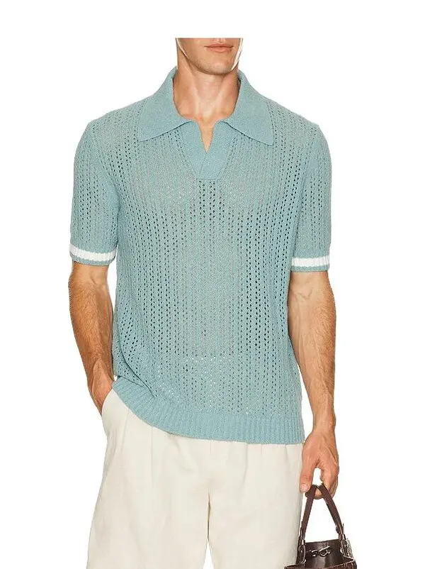 CHE Asta Knitted Shirt In . Also - Blue