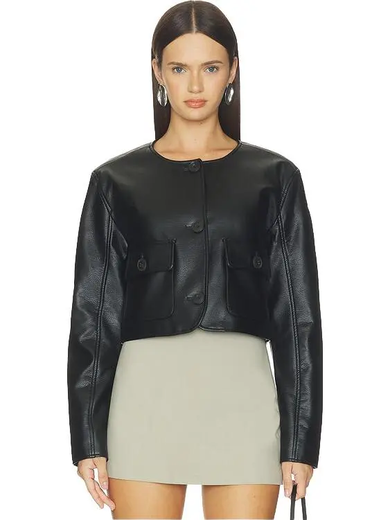 Blanknyc Cropped Jacket In . Also - Black