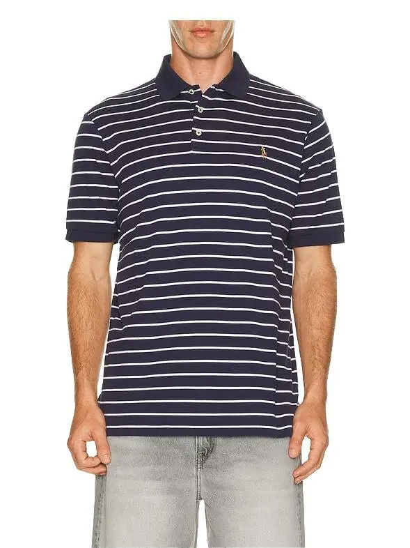 Polo Ralph Lauren Soft Touch Thin Stripe Polo In . Also - Blue