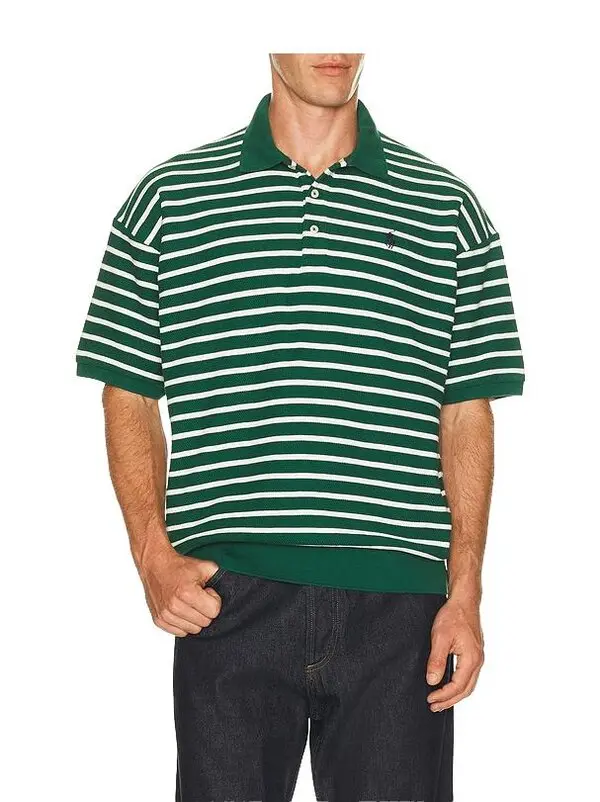 Polo Ralph Lauren Jacquard Textured Striped Polo In . Also - Green