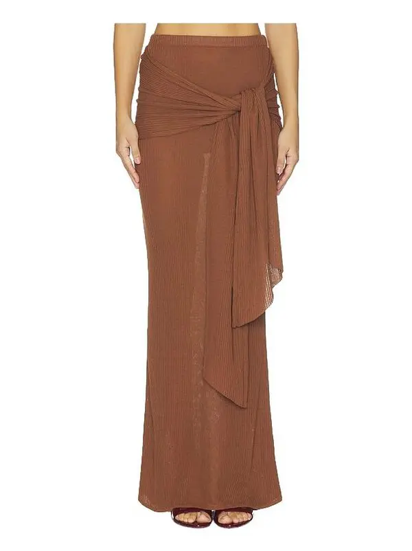 SEROYA Santee Skirt - Brown