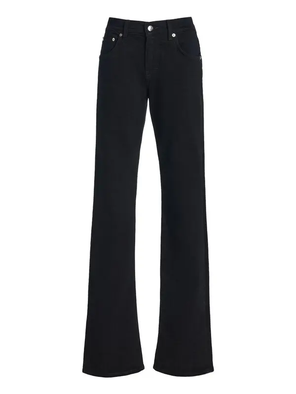 HAIKURE Chewy Rigid Mid-rise Straight-leg Jeans - Black