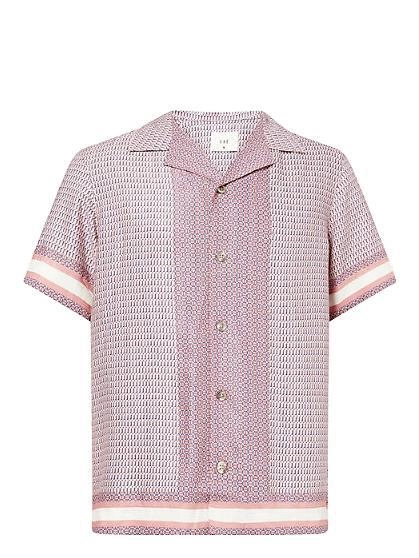 CHE Berkeley Printed Woven Shirt - Rose-24
