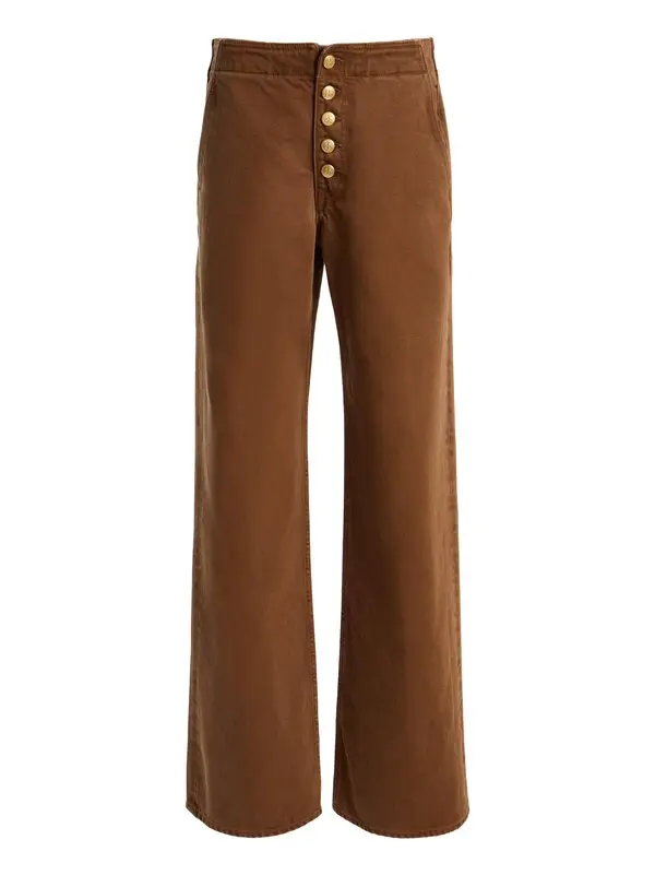 Ulla Johnson The Jasmine Rigid Low-rise Straight-leg Jeans - Brown
