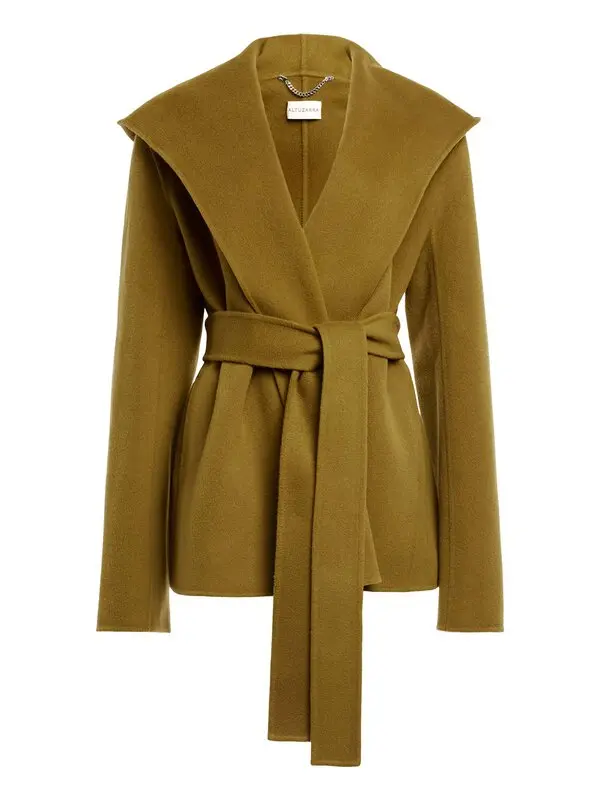 Altuzarra Dugan Belted Wool-blend Coat - Neutral