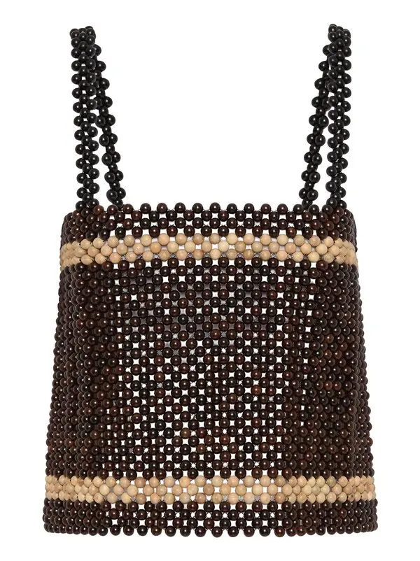 ST. AGNI Beaded Top - Multi