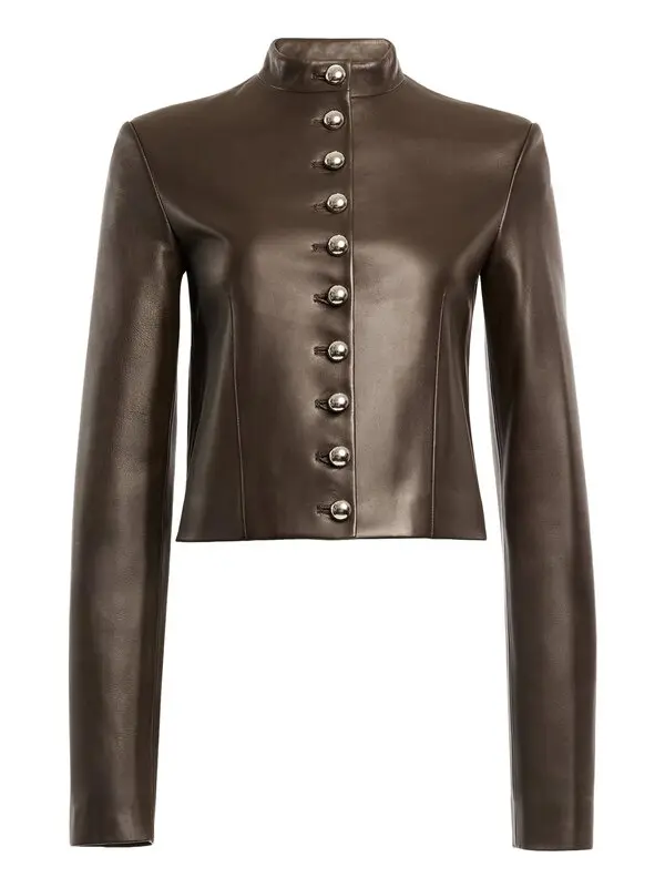 Altuzarra Dixon Leather Jacket - Brown