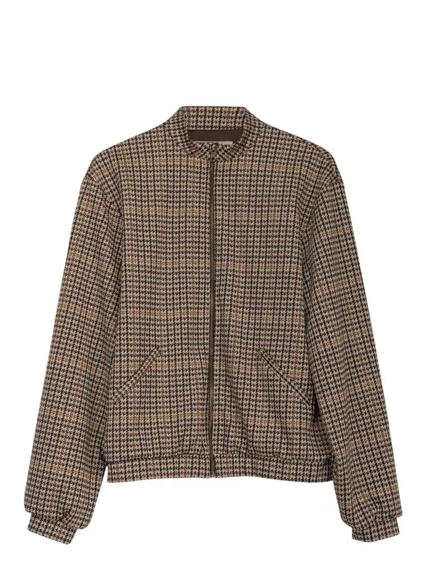 Dolores Promesas Margot Printed Bomber Jacket - Grey