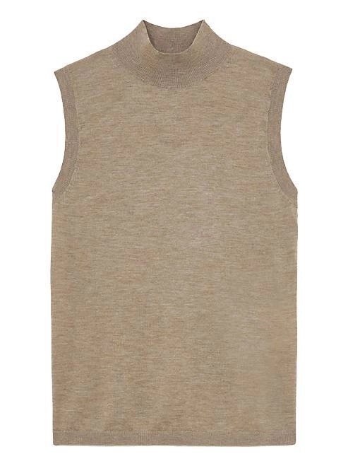 REISS Evelyn Wool Vest - Neutral