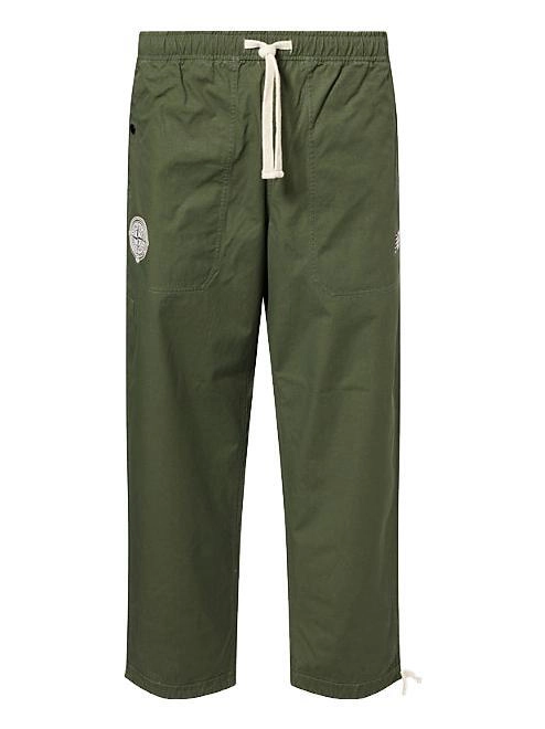 Stone Island X New Balance Reversible Cotton Trousers - Juniper