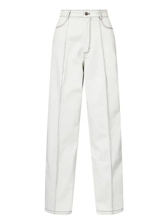 NACKIYE Nackiyé Borrowed Panelled Denim Jeans - Ice