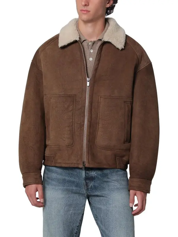 SALVATORE SANTORO Shearling Jacket - Brown