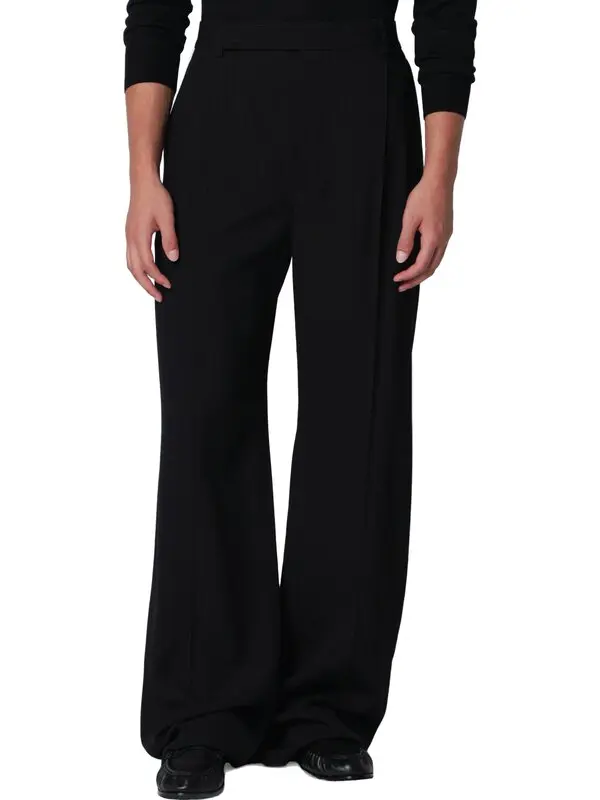 Saint Laurent Tailored Pinstripe Trousers - Black