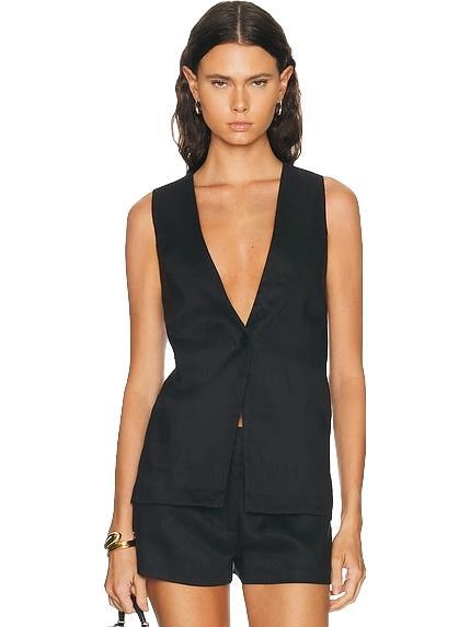 EAVES Iyla Vest Top - Black