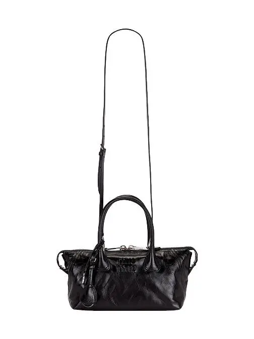 Miu Miu Vitello Shine Tote Bag - Nero