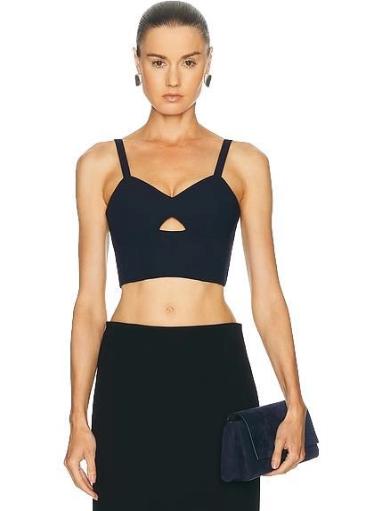 JIL SANDER Virgin Wool Bra Top - Ink