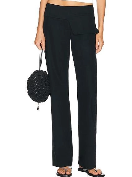 ST. AGNI Belt Detail Trouser - Black