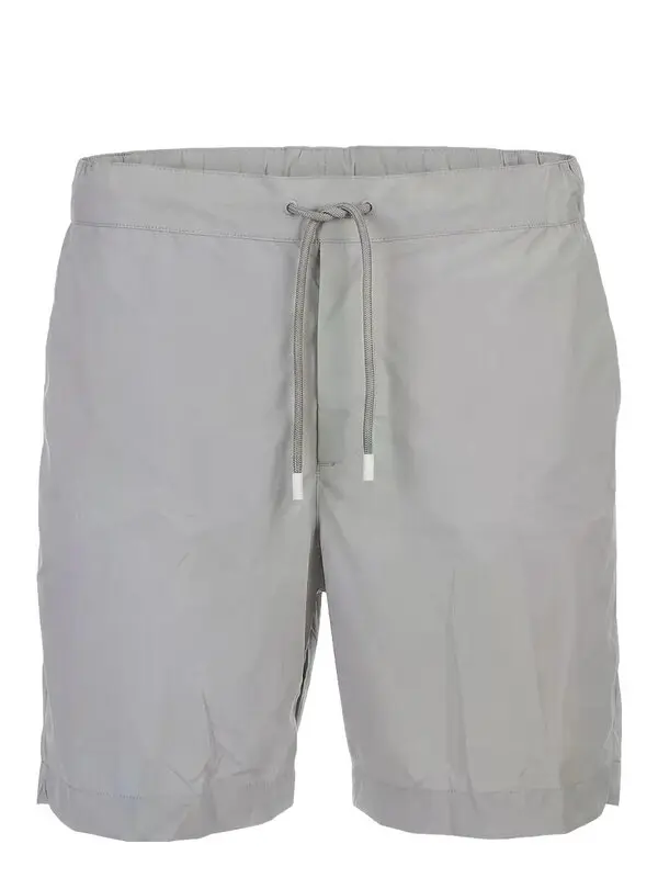 Fedeli Elasticated Drawstring Swim Shorts - Grey