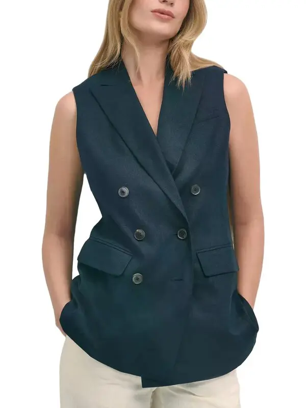 Brooks Brothers Double-breasted Gilet - Blue