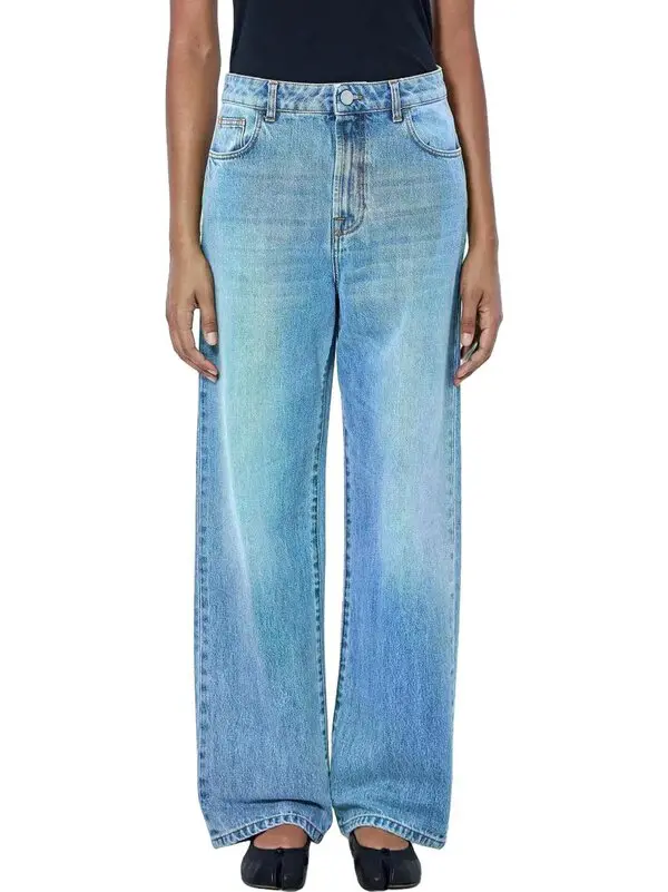 RÓHE Bruun Wide-leg Jeans - Blue