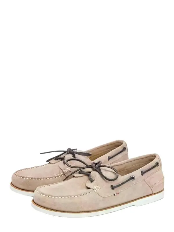 Tommy Hilfiger Suede Boat Shoes - Neutrals