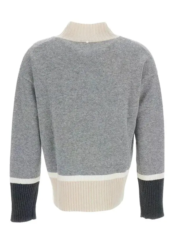 Lorena Antoniazzi Colour-block High-neck Sweater - Grey