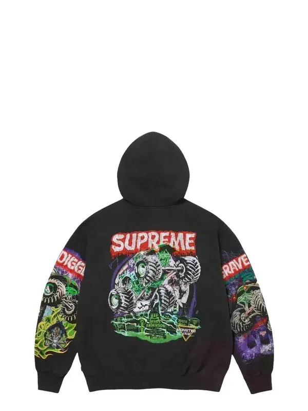 Supreme Monster Jam Grave Digger Hoodie - Black